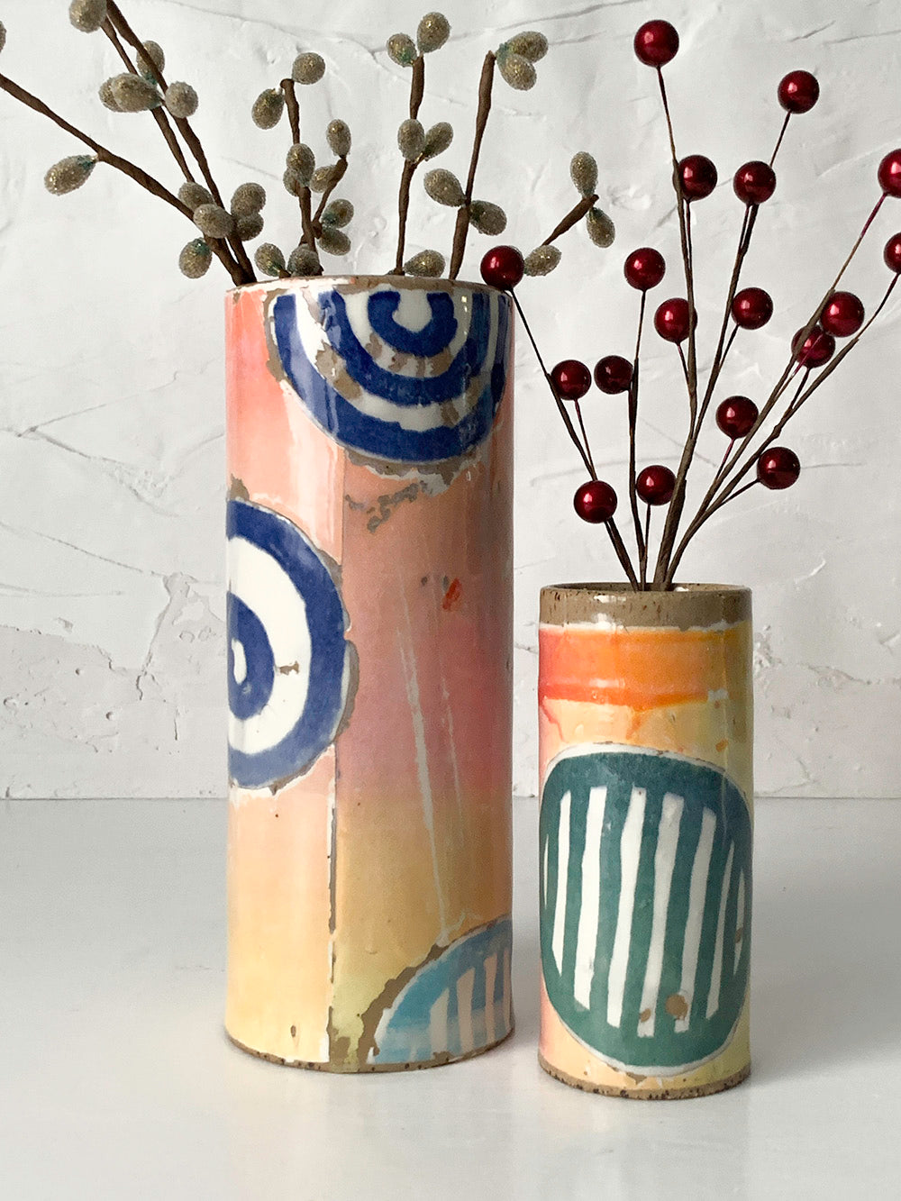 Stoneware Bouquet Vase – Bella Joy Pottery